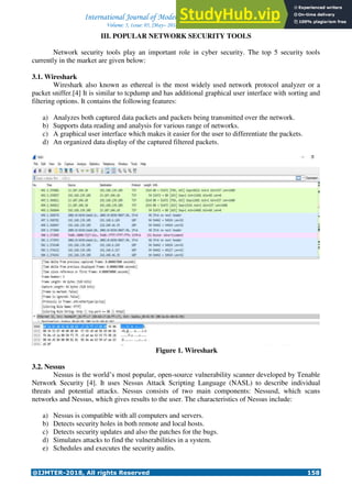 A CASE STUDY ON VARIOUS NETWORK SECURITY TOOLS | PDF