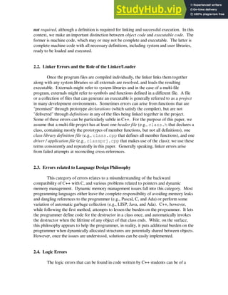 A Catalog Of Common Bugs In C Programming | PDF