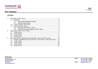 A catalogue of ie5+ asynchronous motors | PDF