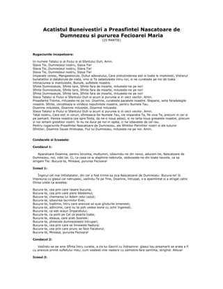 Acatistul Buneivestiri | DOC