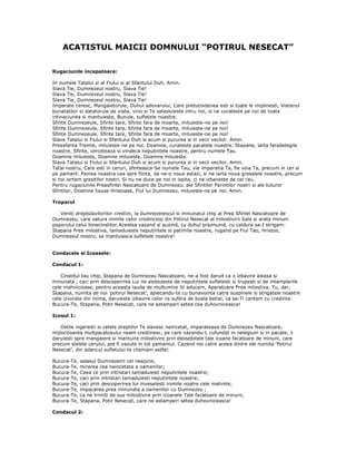 Acatistul Maicii Domnului, Potirul Nesecat | PDF