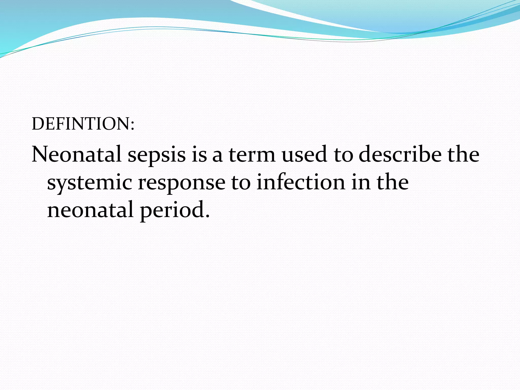management of neonatal sepsis | PPTX