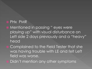 Neuro-ophthalmology - A cautionary tale | PPT