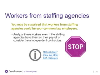 ACA - What you should know about worker classification | PDF