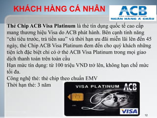 Acb nhóm 01- marketing ngân hàng | PPTX