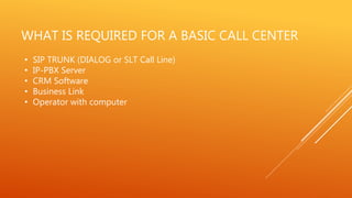 CRM - Call Centre | PPTX