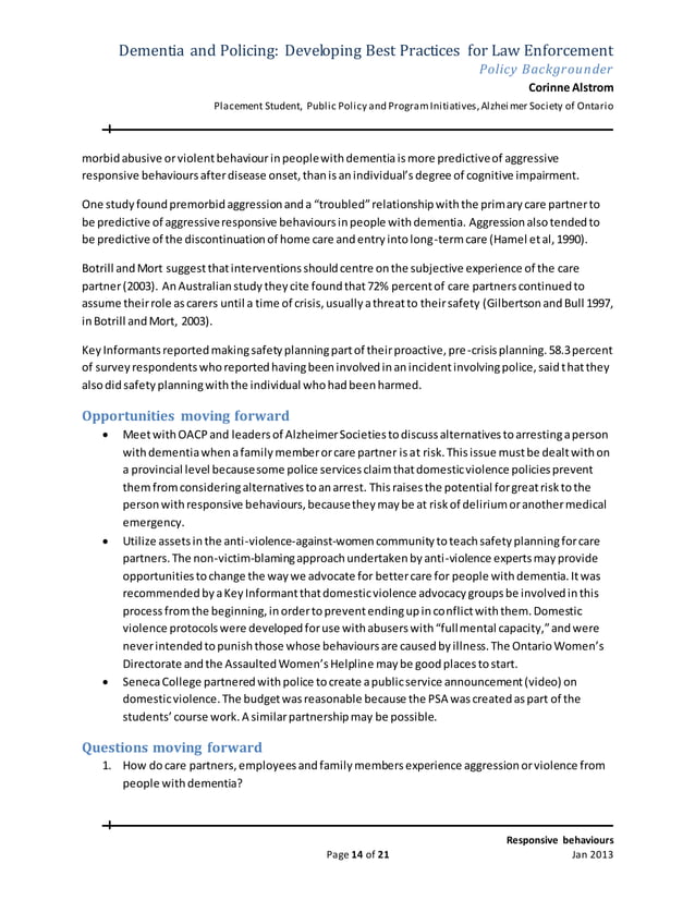 WRITING SAMPLE ADRD and policing policy backgrounder | DOCX