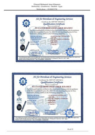 Elsayed Amer CV | DOC | Civil Engineering Industry | Industries