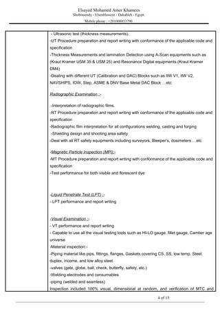 Elsayed Amer CV | DOC | Civil Engineering Industry | Industries