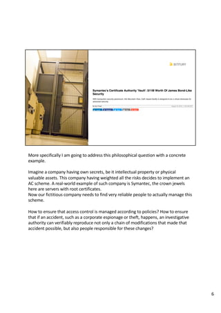 Blockchain-enabled access control auditing | PDF