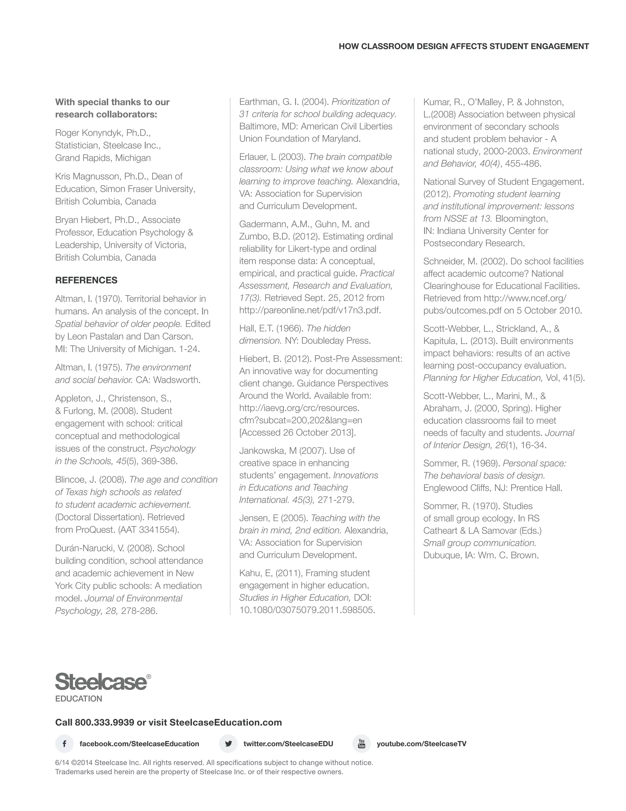 How Classroom Design Affects Student Engagement | PDF