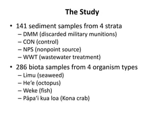 Tomlinson et al (2016) - sediment & biota | PPT