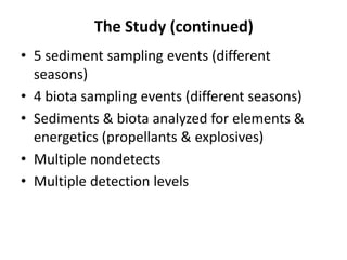 Tomlinson et al (2016) - sediment & biota | PPT