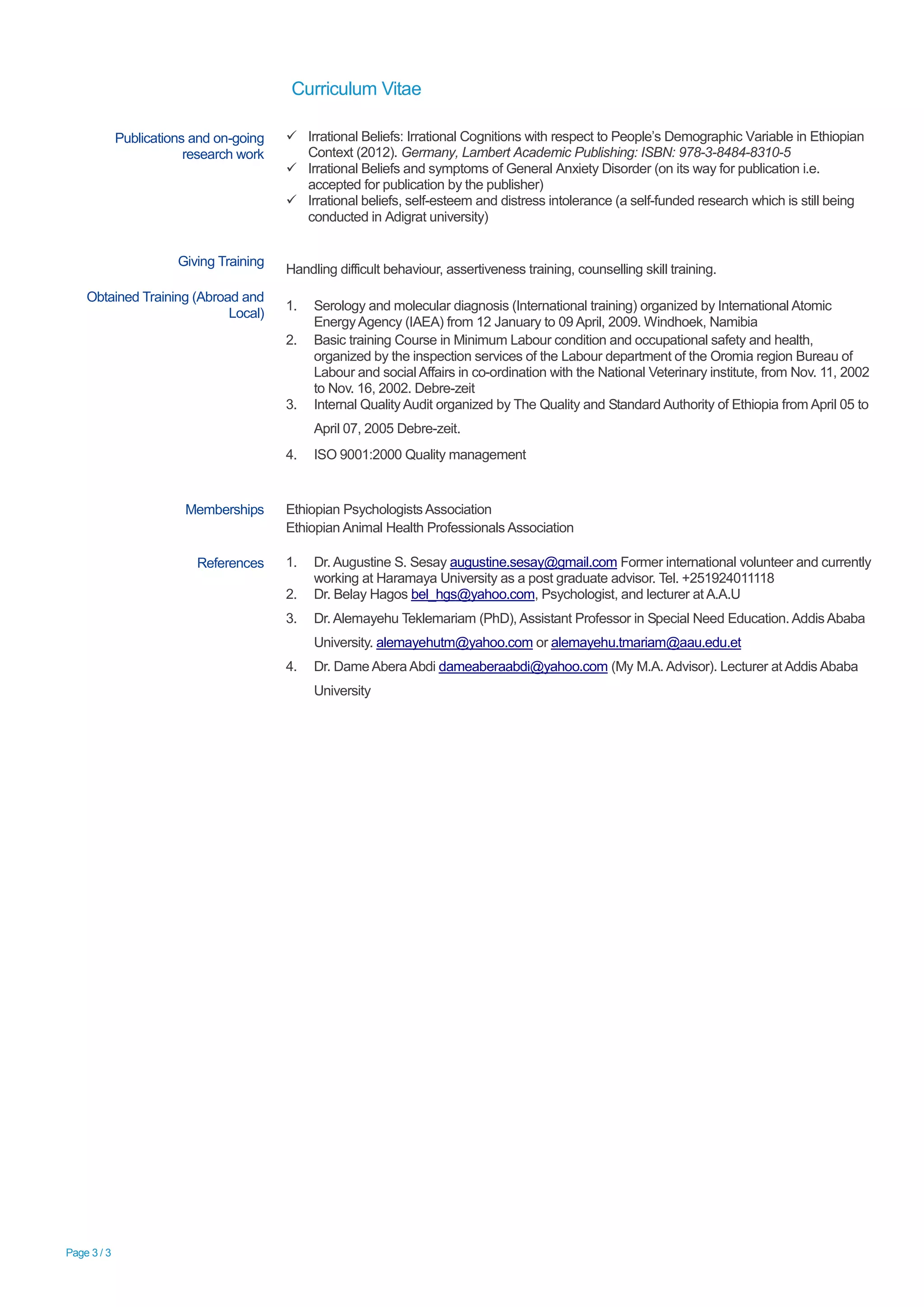 CV Henok legess | PDF