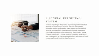 Financial Reporting System, B Com, MBA, Finance | PPT