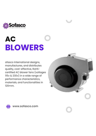 AC Blower Fan | High Pressure 115V AC Centrifugal Blowers | Radial ...