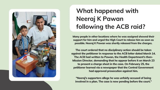 IAS Neeraj K Pawan in the news of ACB Raid case! | PPT