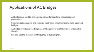 Ac bridge and its application | PPTX