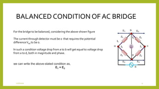 Ac bridge and its application | PPTX