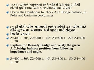 AC bridge and DC Circuit B.Sc. Physics Electronics .pptx