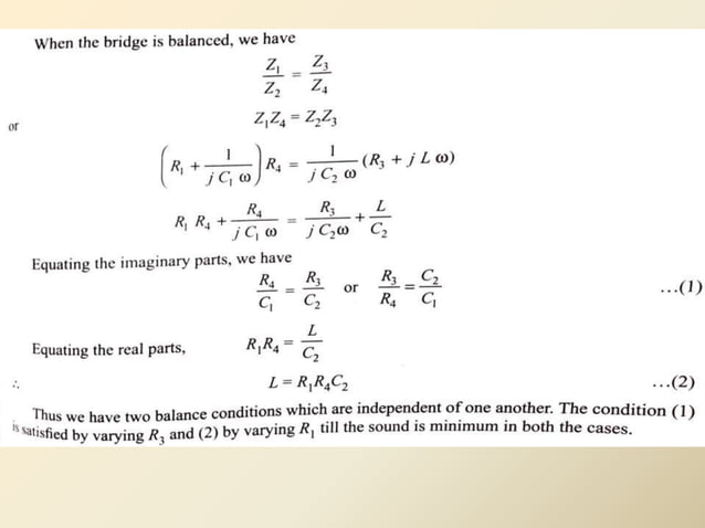 AC bridge and DC Circuit B.Sc. Physics Electronics .pptx