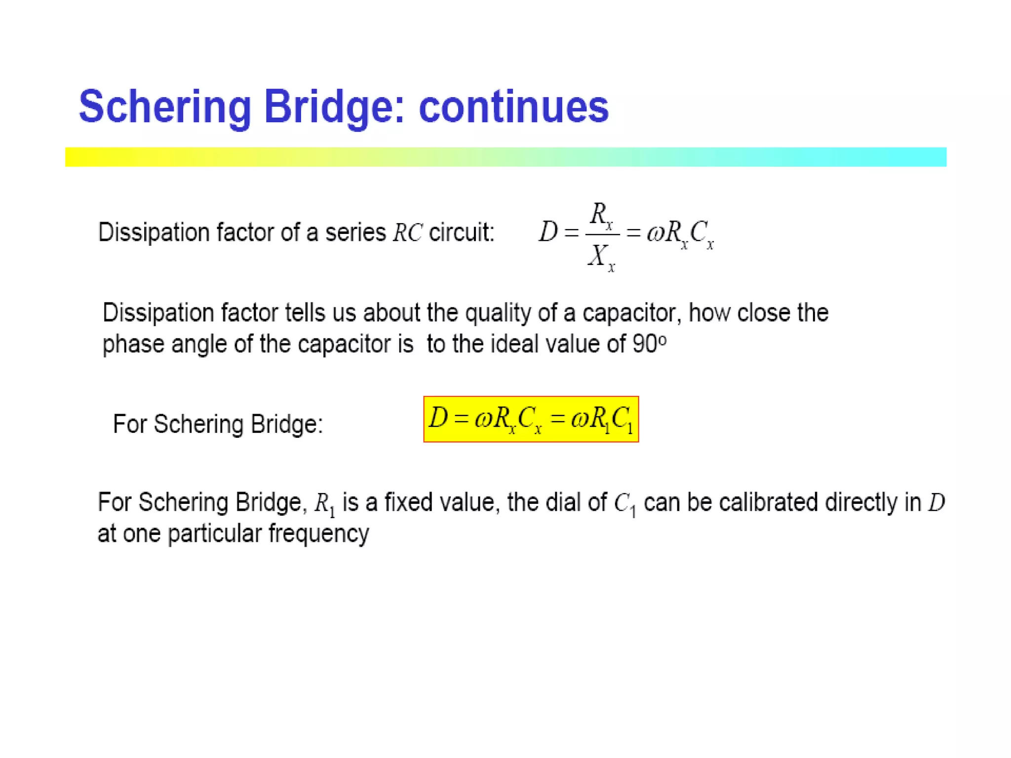 AC Bridges: Balance Condition | PPT