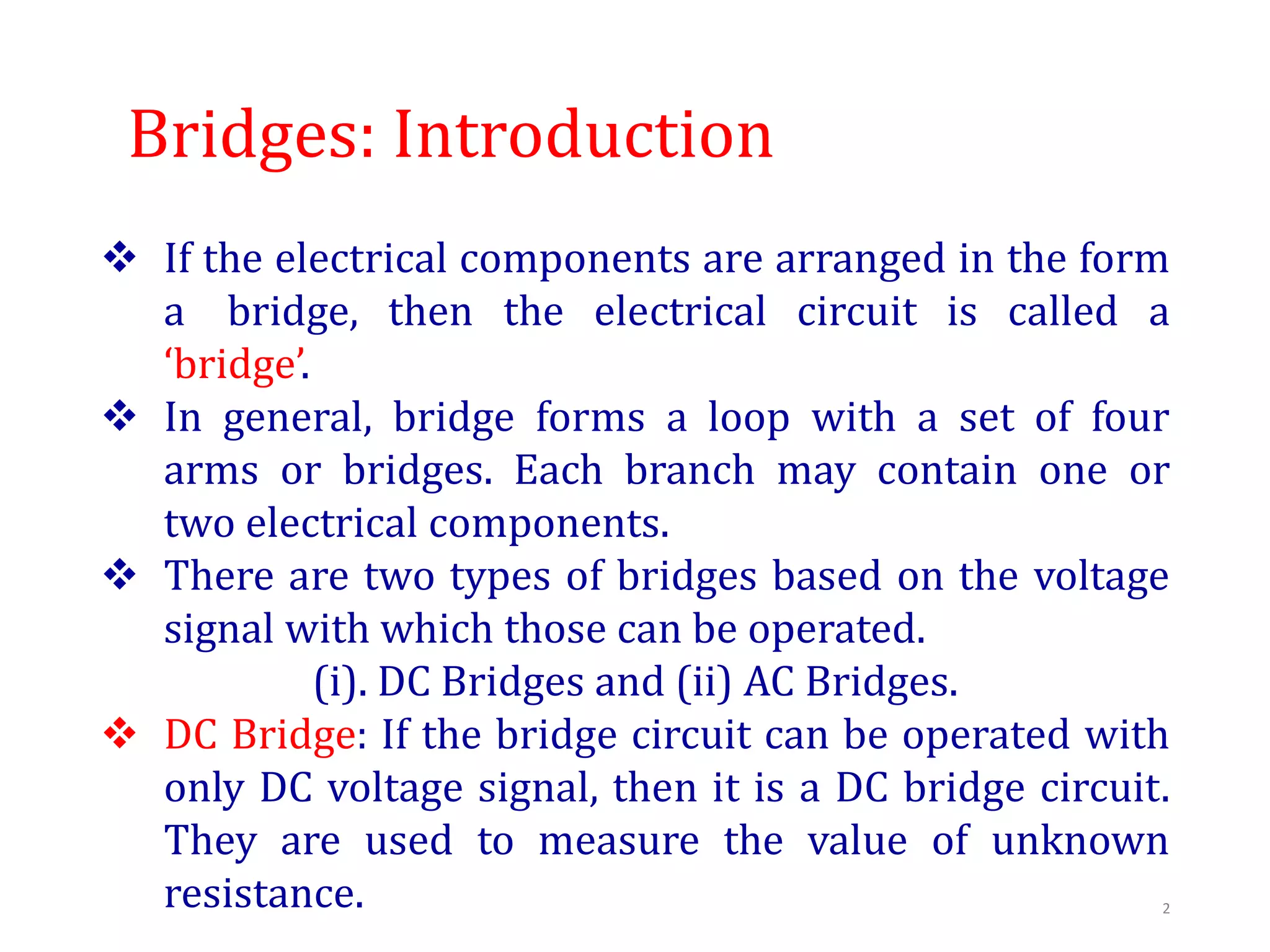 AC bridges | PPT