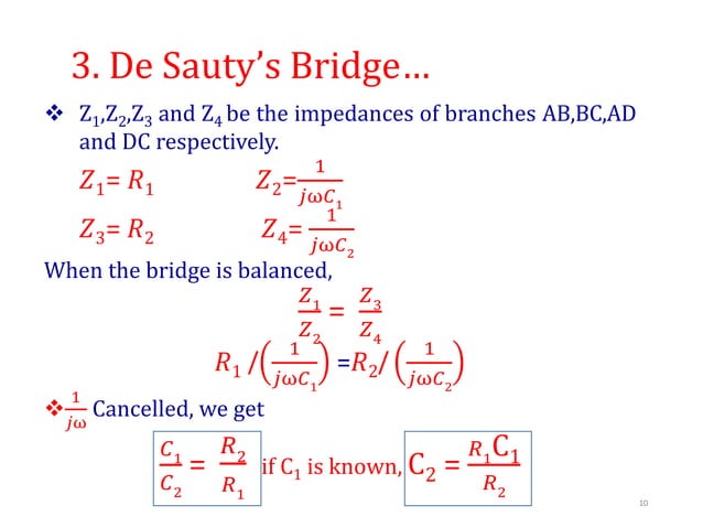 AC bridges | PPT
