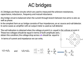 AC_bridges मैक्सवेल ब्रिज मैक्सवेलब्रिज इंडसइंड ब्रिज | PPT