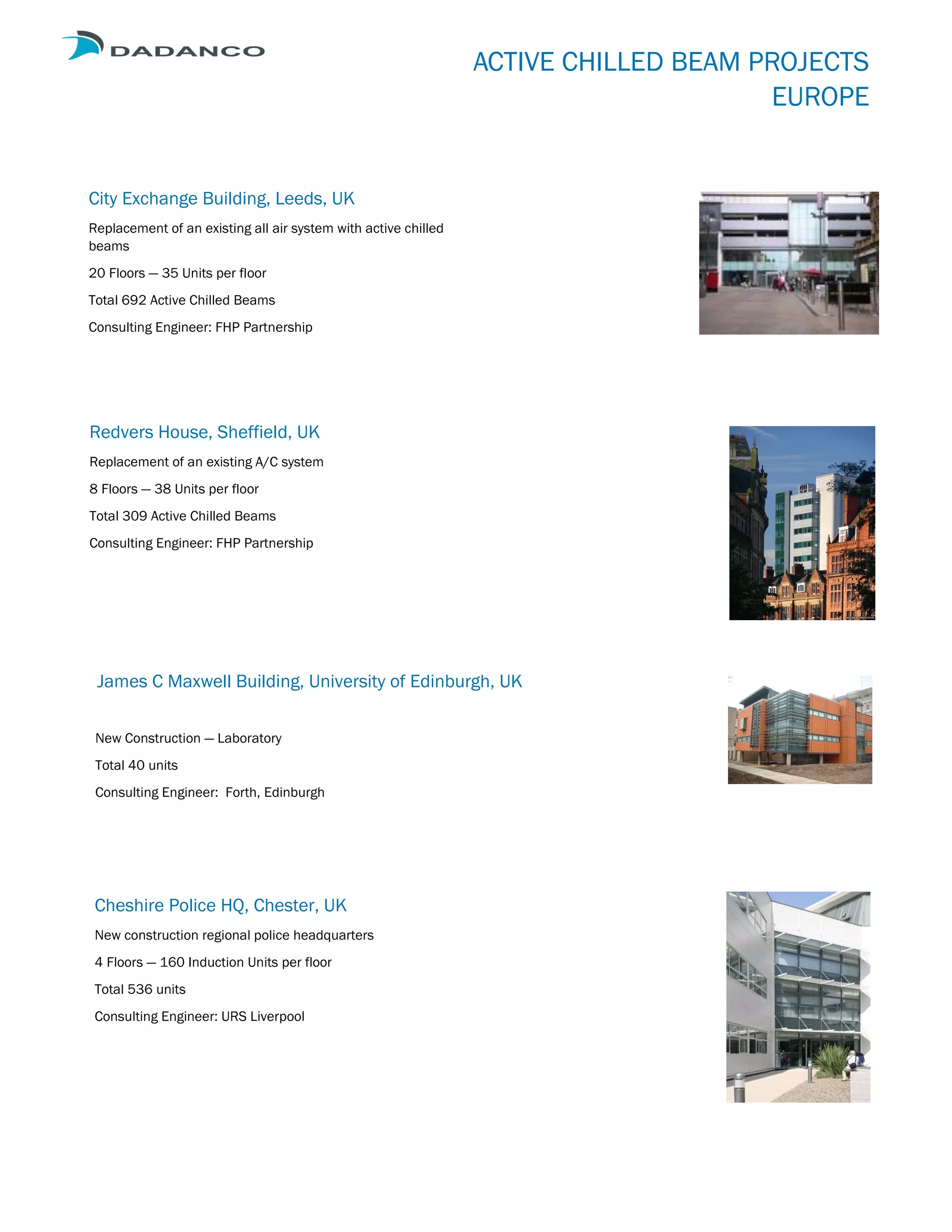 DADANCO ACTIVE CHILLED BEAMS | PDF