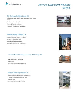 DADANCO ACTIVE CHILLED BEAMS | PDF