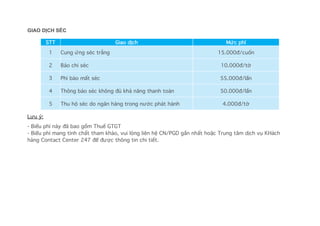 Acb tien gui tiet kiem va sec | PDF