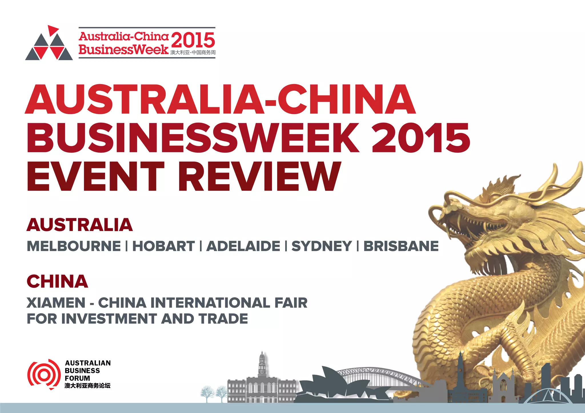 Australia China BusinessWeek 2015 General Event Review | PDF