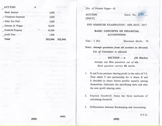 Accounts question paper | PPT