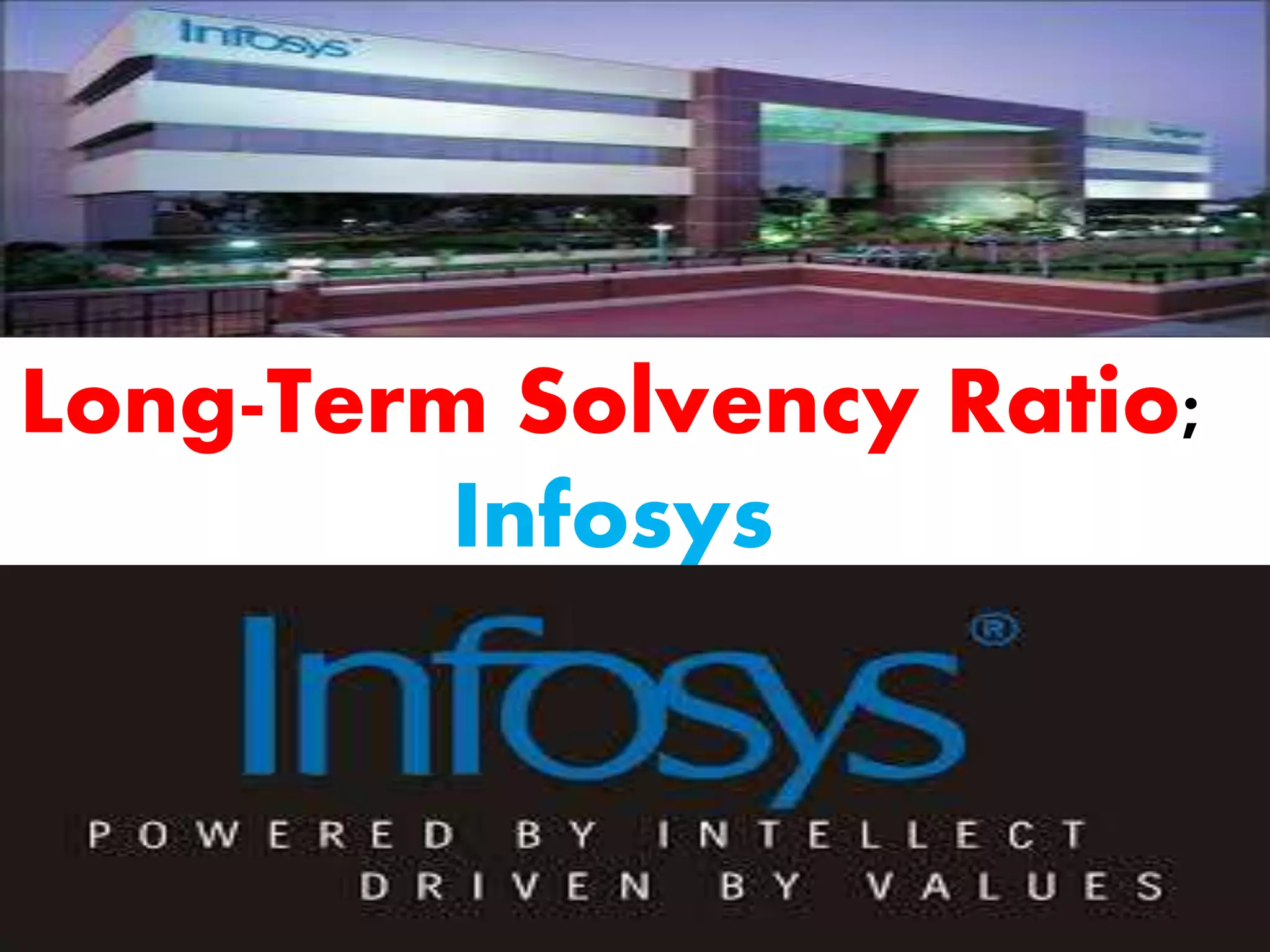 Solvency Ratio (Infosys) | PPTX