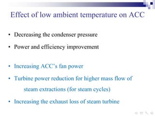 Optimum Operation of Air Cooled Condensers (ACC) at Cold Weather | PPSX ...