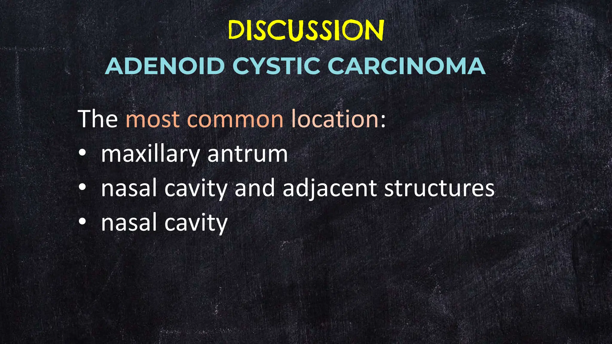 Adenoid Cystic Carcinoma of the Ethmoid Sinus | PPTX