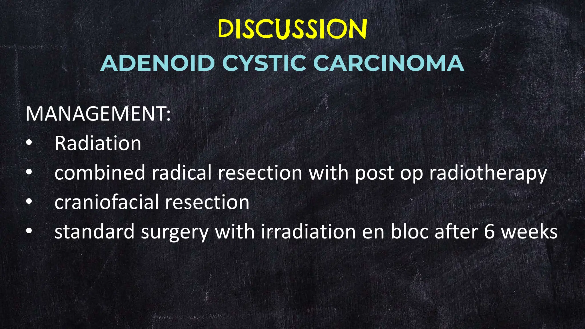 Adenoid Cystic Carcinoma of the Ethmoid Sinus | PPTX