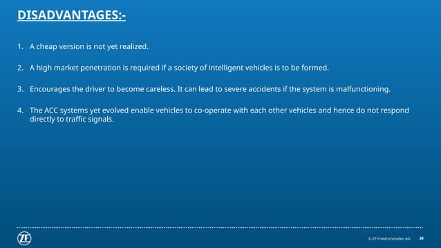 Adaptive cruise control functionality ppt | PPT