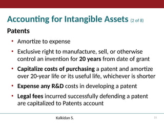 Accounting for plant asse, Natural resource and Intangable asset | PPTX