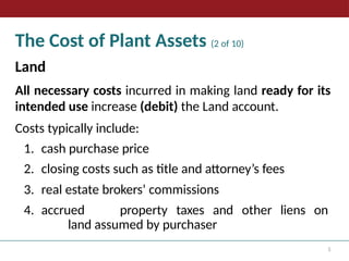 Accounting for plant asse, Natural resource and Intangable asset | PPTX