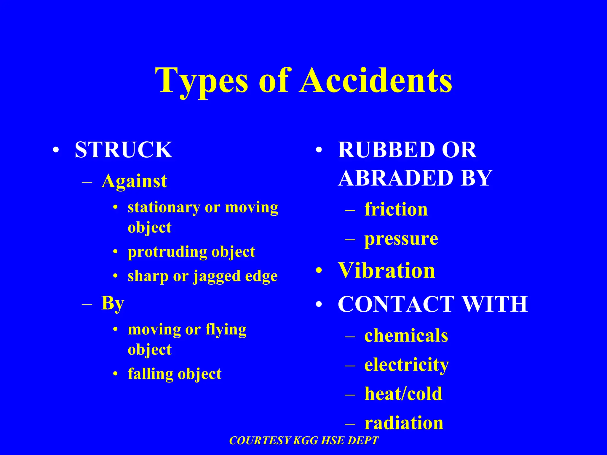 Accident and injury prevention in the workplace | PPT