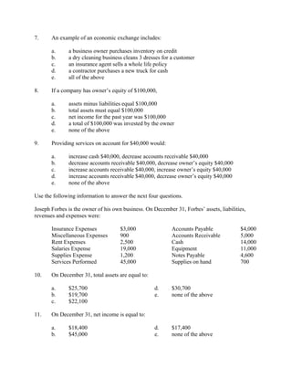 Acc sample exam | PDF