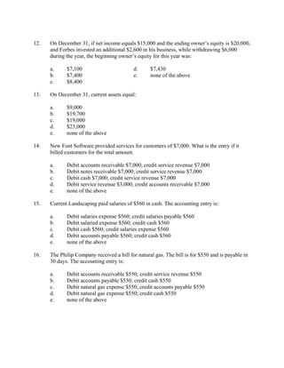 Acc sample exam | PDF