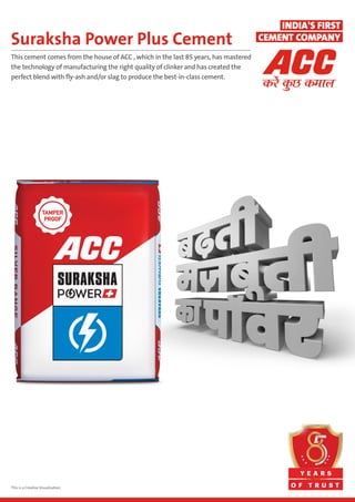 ACC Suraksha Power Plus Cement | PDF