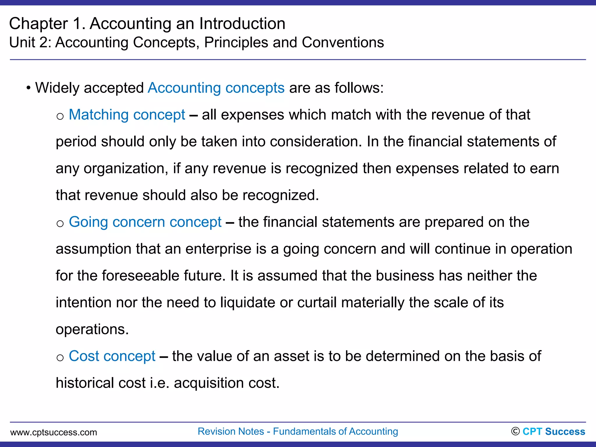 Acc0102. Accounting Concepts & Principles | PPT Acc0102. Accounting Concepts & Principles | PPT