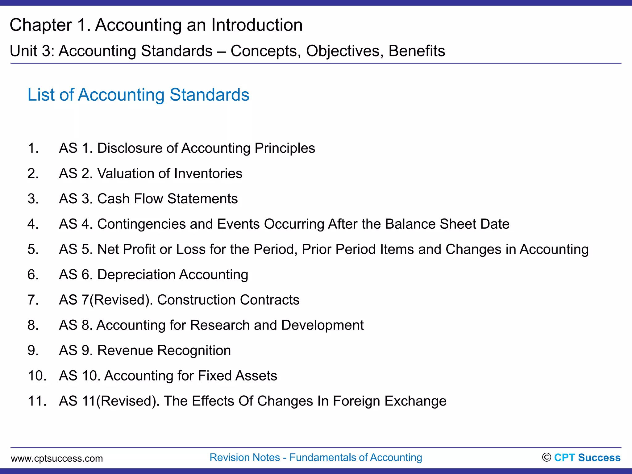 Acc0103. Accounting Standards | PPTX | Business Accounting & Finance | Business