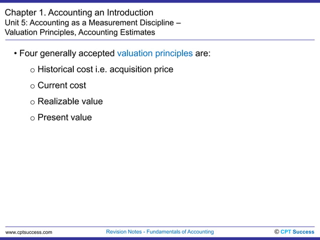 Acc0105 accounting measurement discipline | PPT