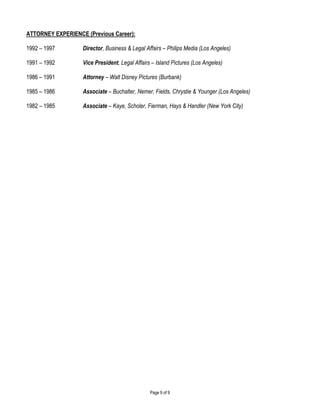 CV Robert Chernoff_DMH_Oct2016 | PDF