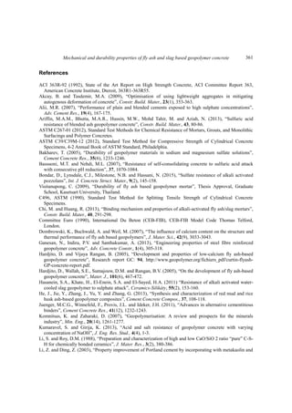 Mechanical and durability properties of fly ash and slag based ...